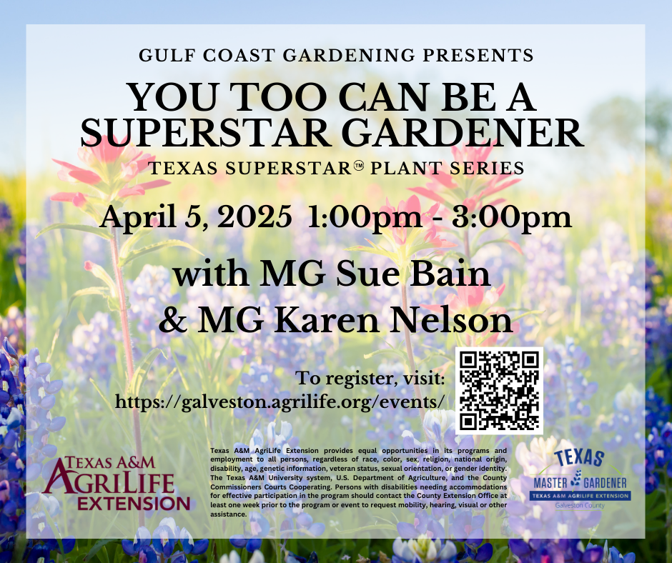 Galveston County – Texas Superstars - Texas Master Gardener Program