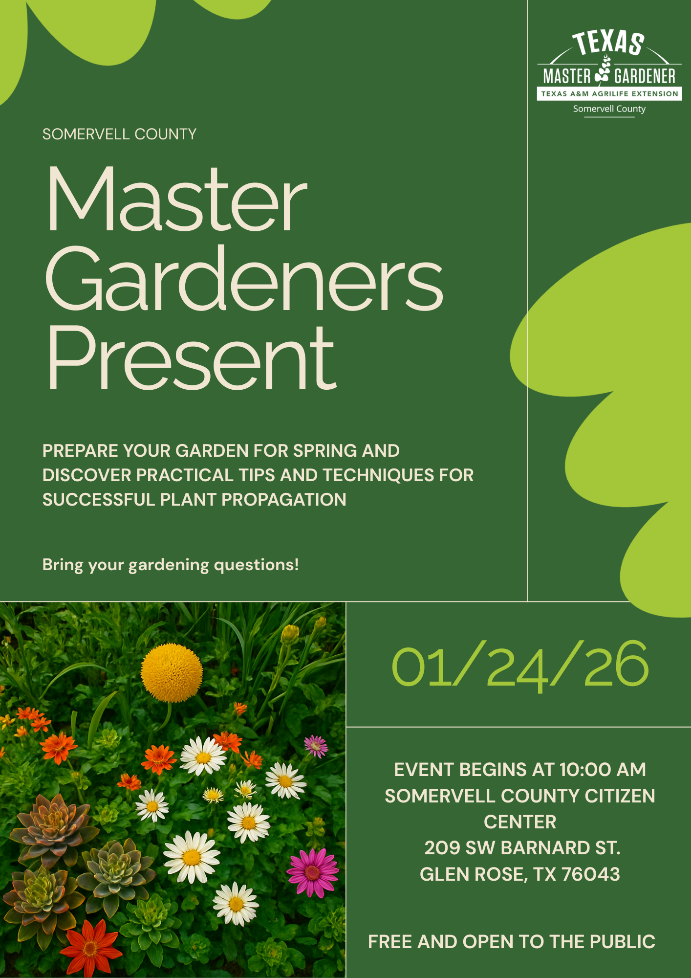 Somervell County – Spring Planting & Plant Propagation - Texas Master ...