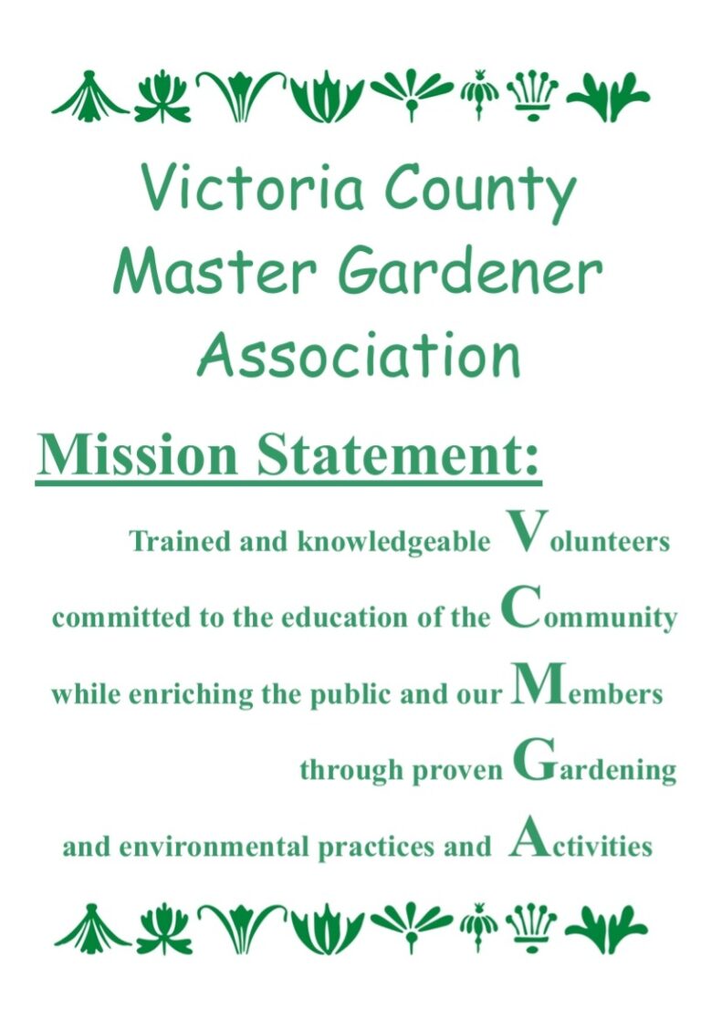 Welcome to VCMGA! - Victoria County Master Gardener Association