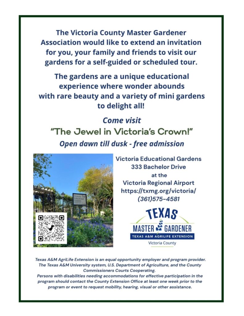 Victoria Educational Gardens - Victoria County Master Gardener Association