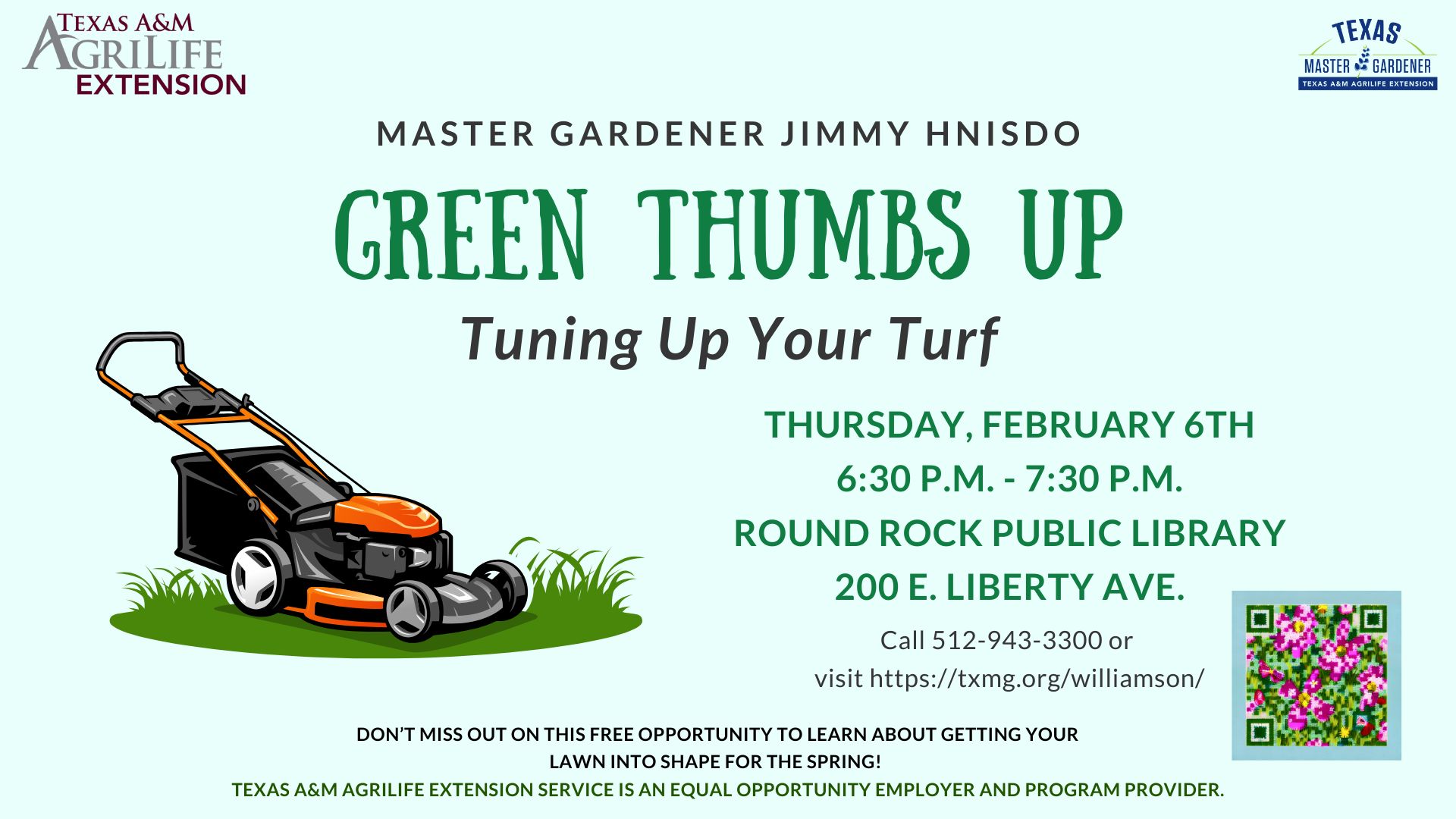 Green Thumbs Up - Tuning Up Your Turf - Williamson County Master Gardeners